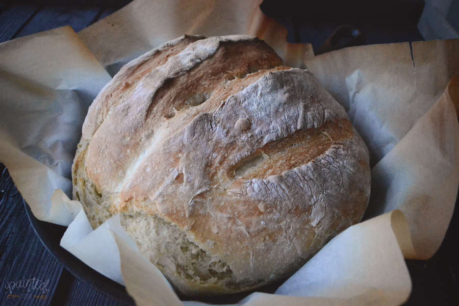 Cast-Iron Baked Artisan Bread – Painted Fork